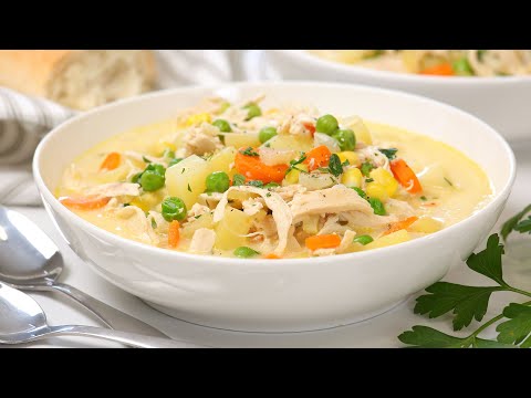 Chicken Pot Pie Soup | Hearty Fall Soup Recipe - Simple Smart Eating
