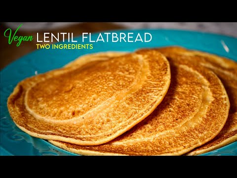 Healthy Two Ingredient Vegan Flatbread In 60 SECONDS! - Simple Smart Eating